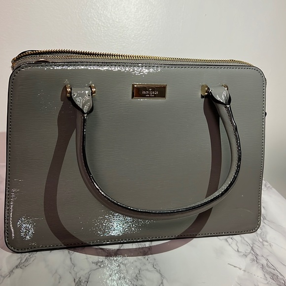 kate spade | Bags | Authentic Gray Kate Spade Crossbodyarm Bag | Poshmark
